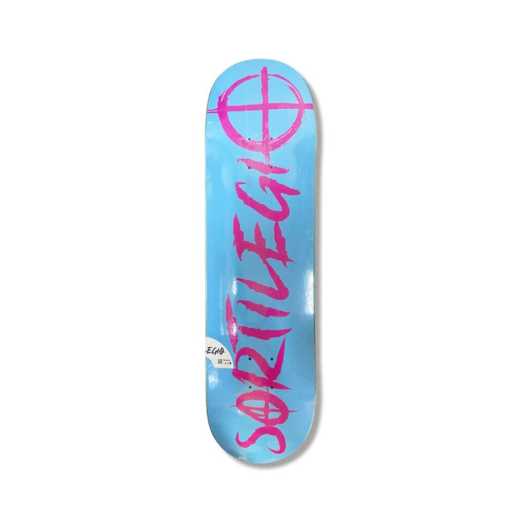 Tabla Sortilegio Logo Rosa 8.38″ – Suburbios Skate
